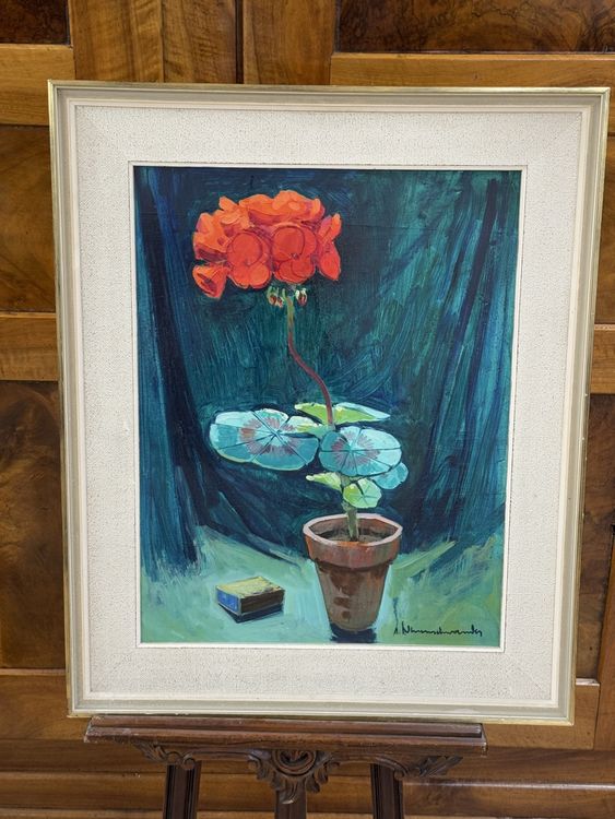 Schönes Blumenstilleben-Ölgemälde, Albert Neuenschwander | Kaufen auf ...