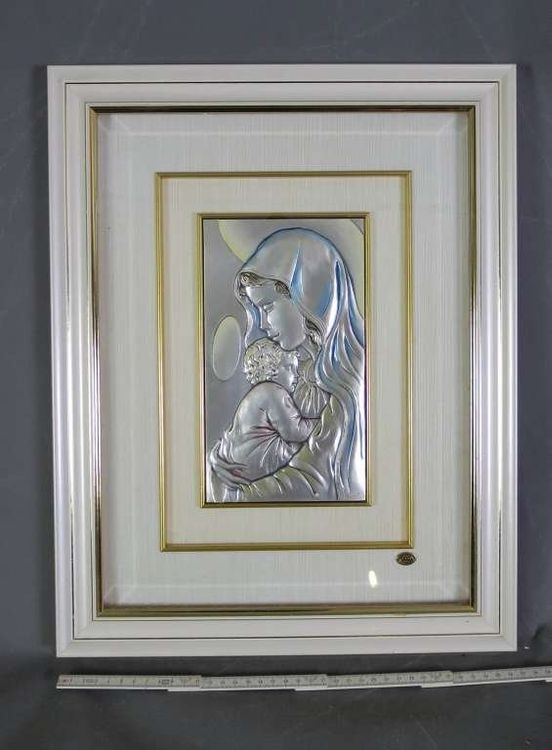 Maria / Jesus - Gemälde aus 20 Gramm 925 Silber (Gebraucht) in Zürich ...