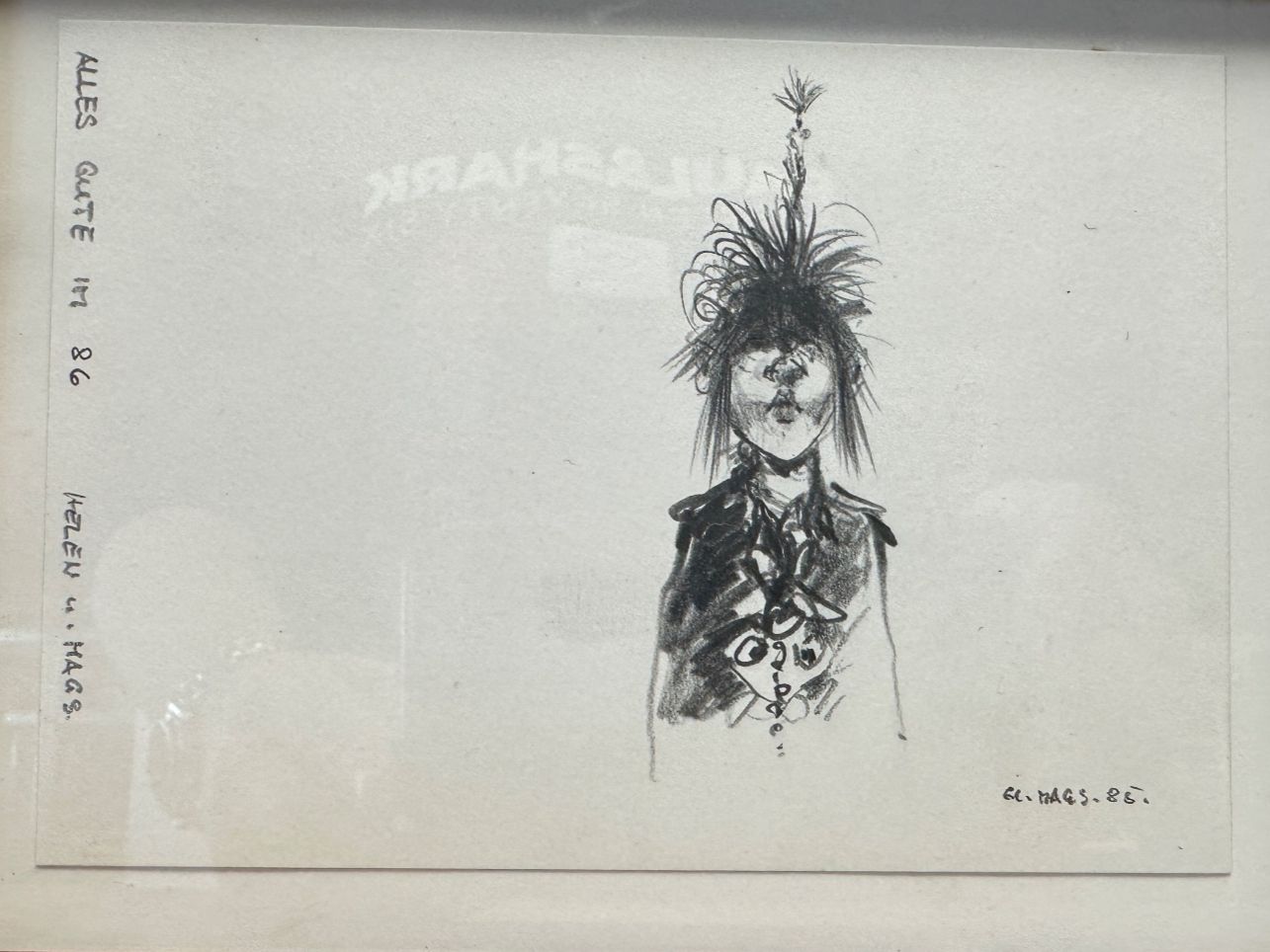 Original Mags Max Glanzmann Schweiz Zeichnung von 1985 (Gebraucht) in ...