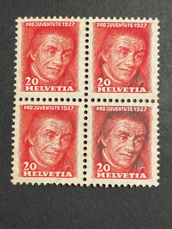 Pro Juventute Pestalozzi Viererblock, Farboxyd. auf 2 Marken | Kaufen auf Ricardo