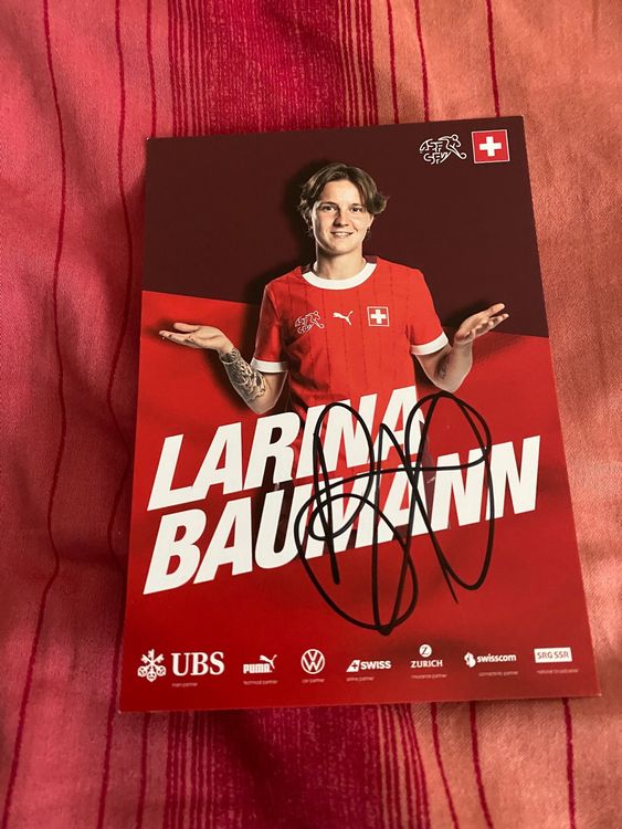 Autogrammkarte Laura Baumann handsigniert | Kaufen auf Ricardo