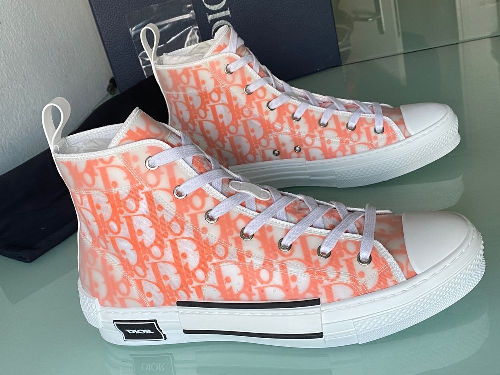 DIOR HOMME B23 Logo Oblique Motiv Hi Top Sneakers 44 NEU | Kaufen auf ...