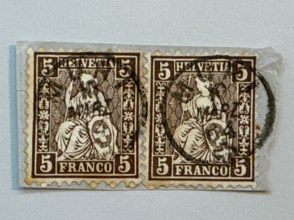 Sitzende Helvetia 5Rp, Stempel MURI (Gebraucht) in Küssnacht am Rigi für CHF 5 – mit Lieferung ...