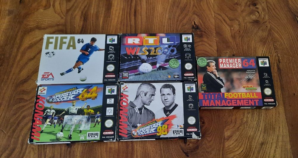 Fifa, ISS, RTL WLS 2000, Premier Manager 64 Nintendo 64 N64 | Kaufen ...