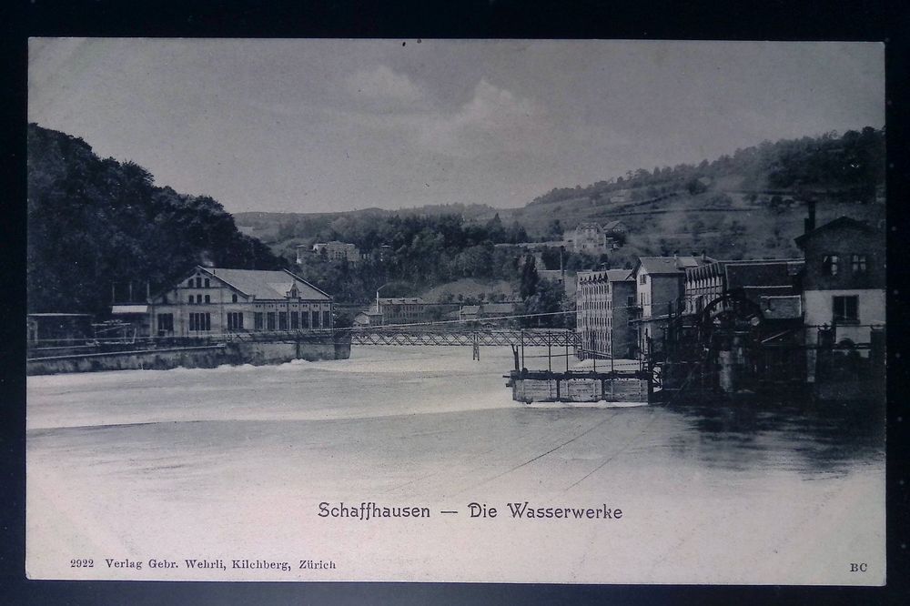 Schaffhausen Die Wasserwerke ungel. ca 1909 (Gebraucht) in Russo für ...
