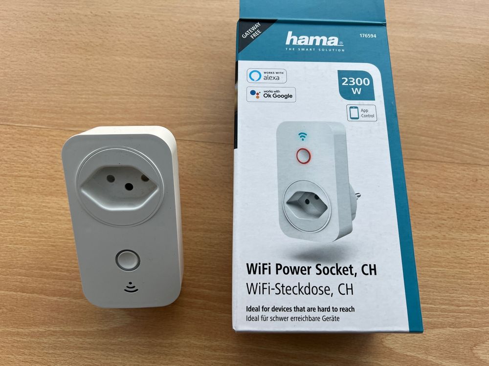 Hama Smart WiFi Power Socket CH Steckdose Schweizer Version (Gebraucht ...