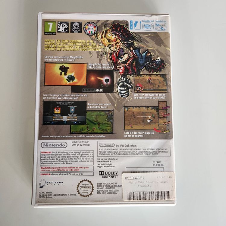 Mario Strikers Charged Football Wii komplett, TOP, Code (Gebraucht) in ...