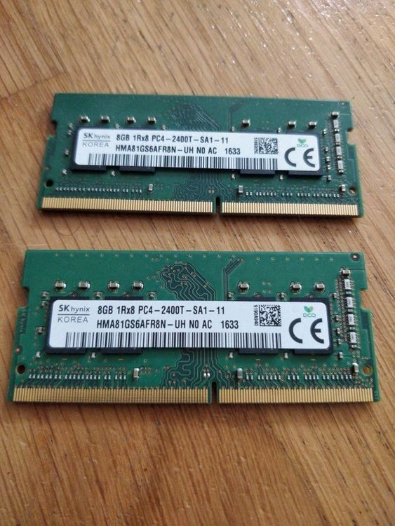 Laptop DDR4 SO-DIMM RAM Modules 16GB (2x8GB) (Gebraucht) in Opfikon für ...