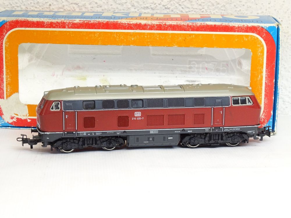 Märklin 3075 Diesellok BR216 025-7 DB, Rot, H0,WS/AC,OVP | Kaufen auf Ricardo