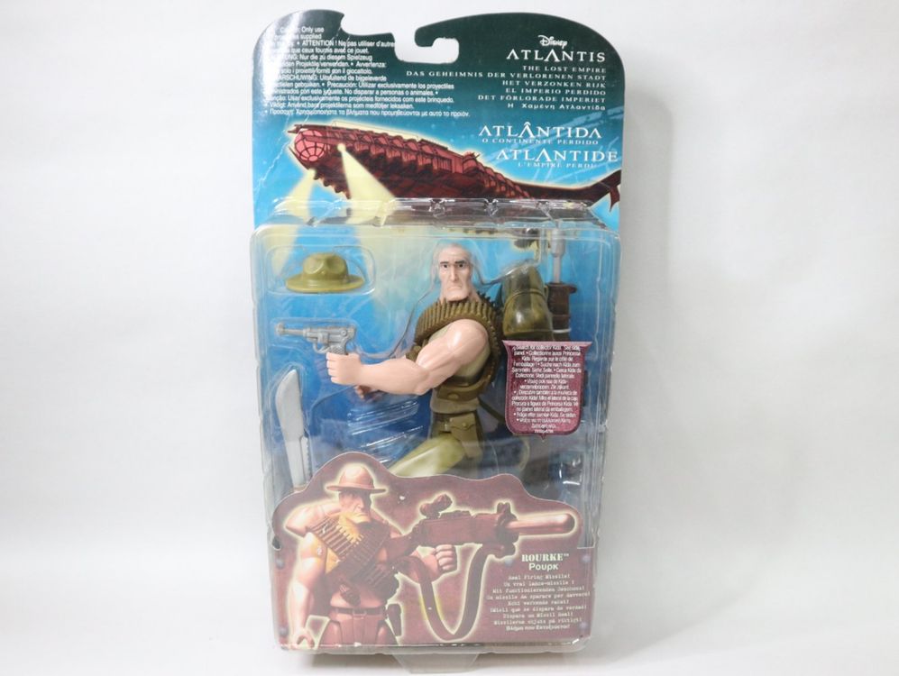 Disney Atlantis Figur Rourke mit Waffen und Zubehör 17cm OVP (Neu und ...