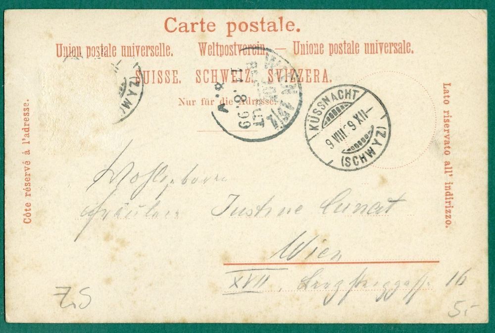 Küssnacht am Rigi - Tellskapelle,1899 (Gebraucht) in Sargans für CHF 0.7 – mit Lieferung auf ...