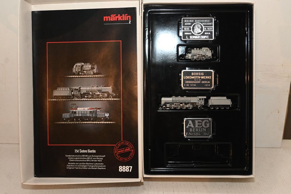 Spezialset Dampfloks Märklin 8887 Spur Z mit OVP , 2 Loks (Gebraucht ...