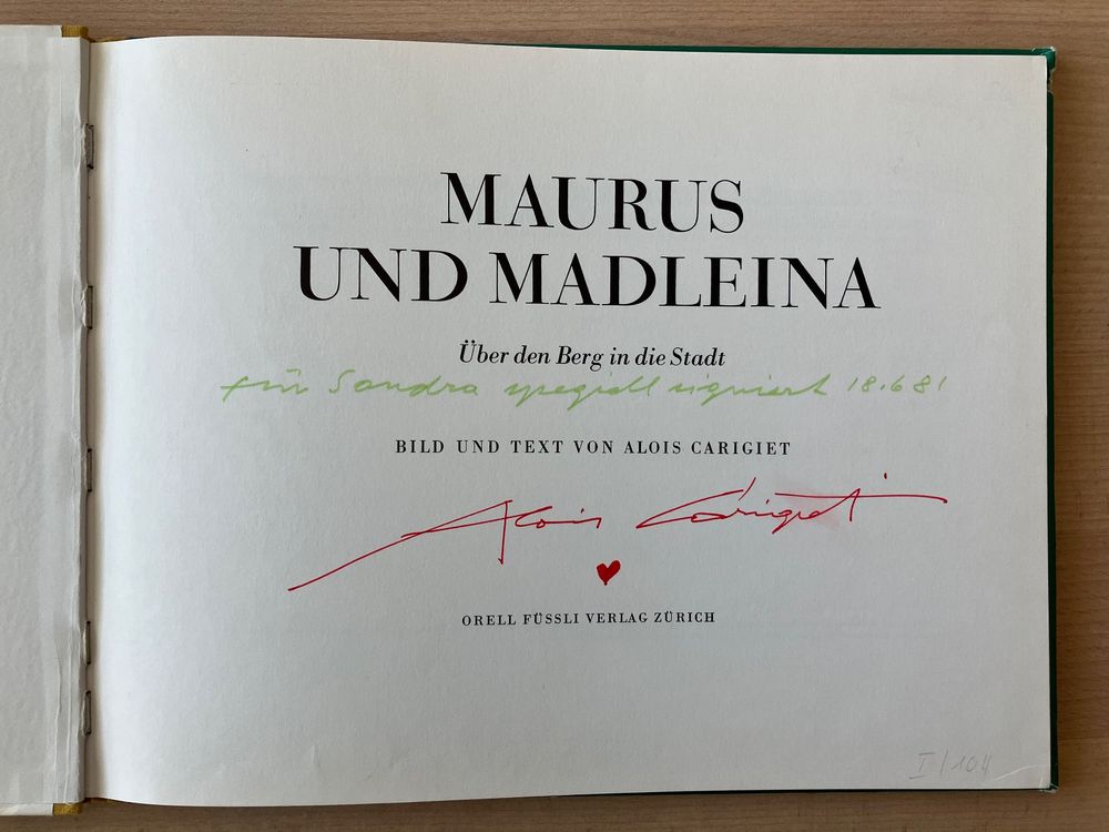 Carigiet Maurus und Madleina - signiert | Kaufen auf Ricardo