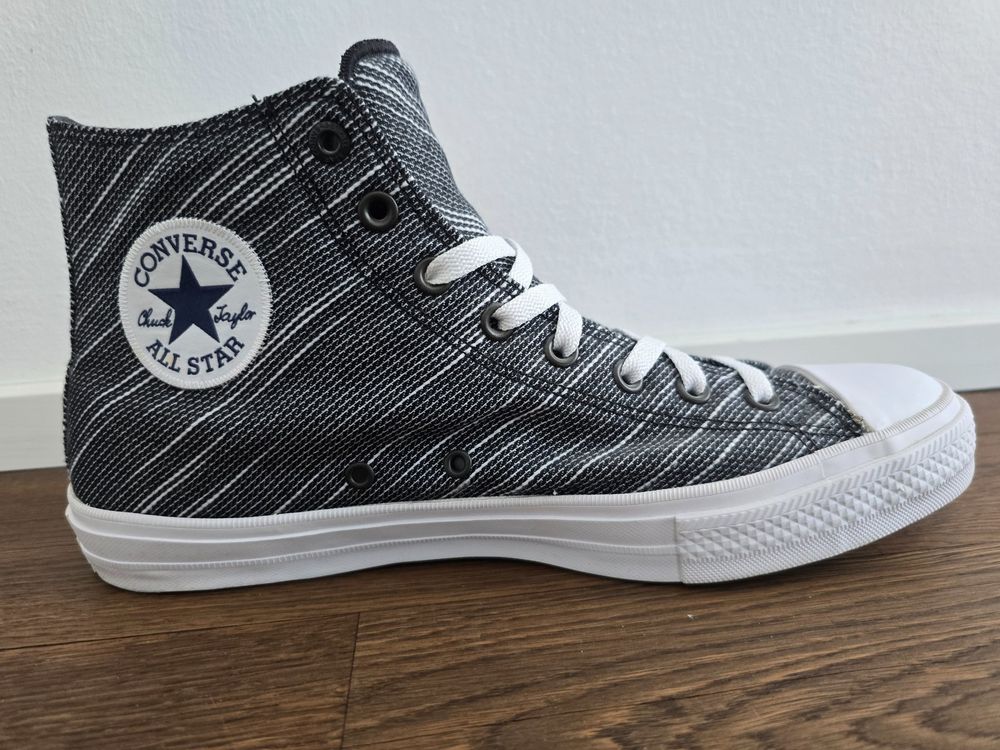 Converse All Star Chuck Taylor Gr. 45 Stoff schwarz weiss | Kaufen auf ...