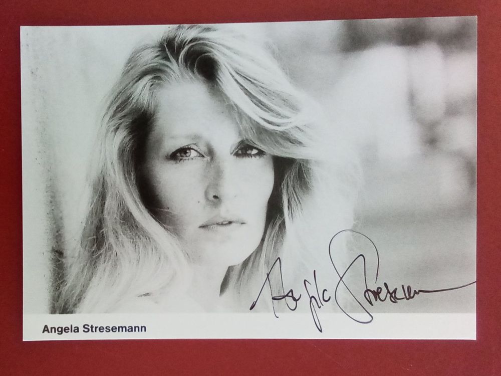 Angela Stresemann Autogramm signiert Fotopostkarte 10x15cm | Kaufen auf ...