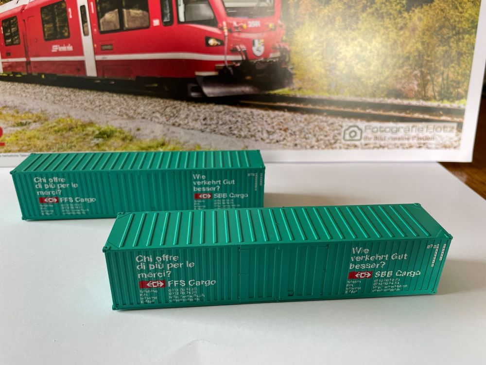 H0 2x Container HAG SBB (Gebraucht) in Rorschach für CHF 20 – mit Lieferung auf Ricardo kaufen