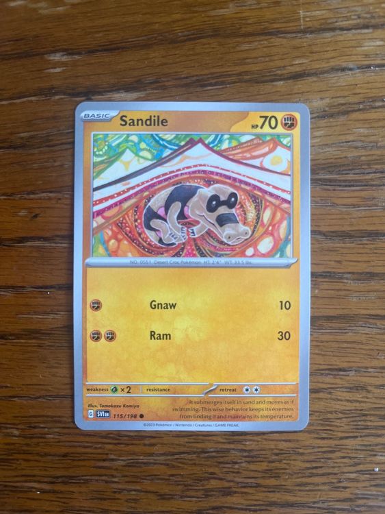 Carte Pokemon Sandile - SVIen - EN (Gebraucht) in Vernayaz für CHF 1 ...