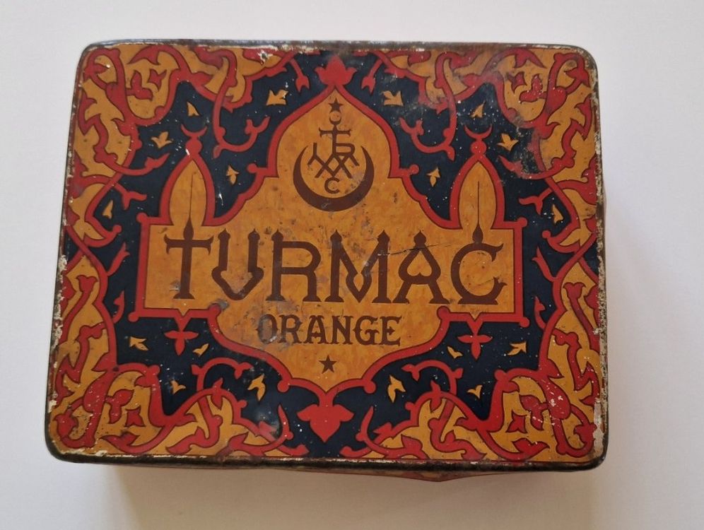 Blechdosen alte Turmac Orange Blechdose Zigarren (Gebraucht) in Volken ...
