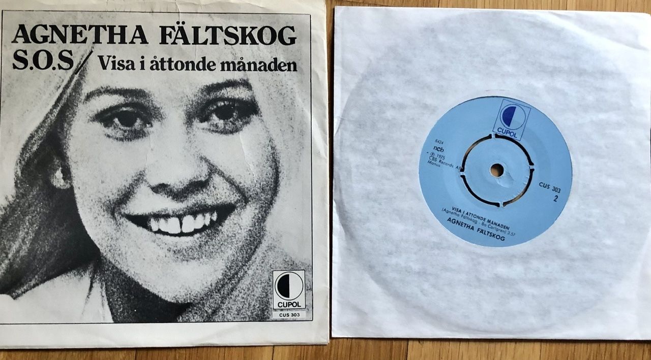 (ABBA) 1975 Agnetha Fältskog S.O.S. Schweden Original Single (Gebraucht ...