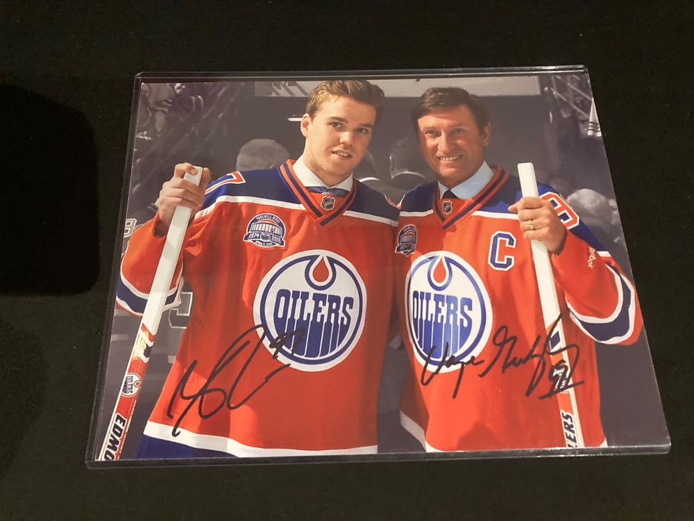 Edmonton Oilers - C. Mc David - W. Gretzky Sport Plaque (Neu und ...