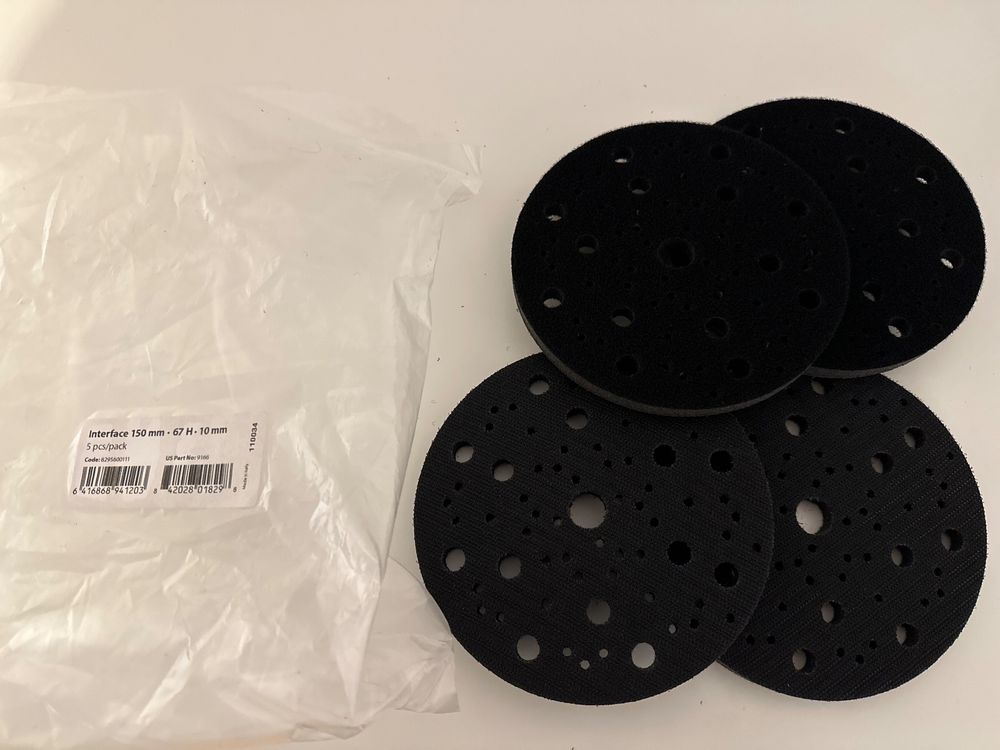 3M Interface Pad Klett 150mm 4Stk für Schleifscheiben (Neu und ...
