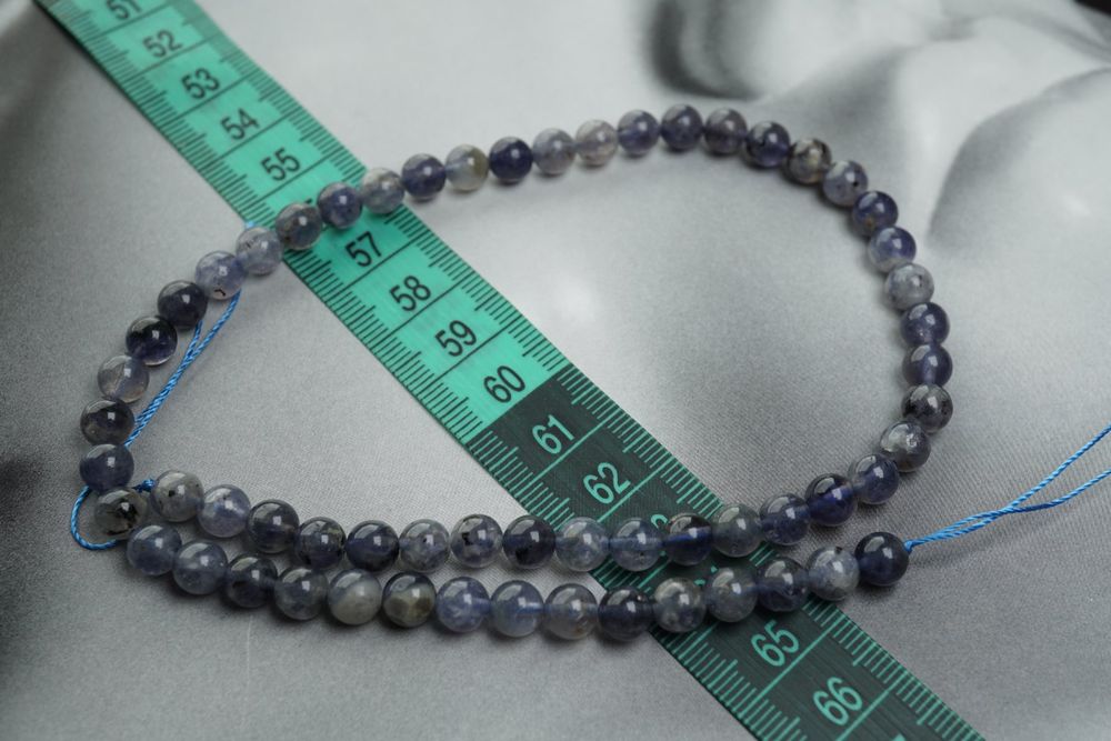 Lolith wasser sapphir 6mm Kugel Schmuckstrang Topstone (Neu und ...