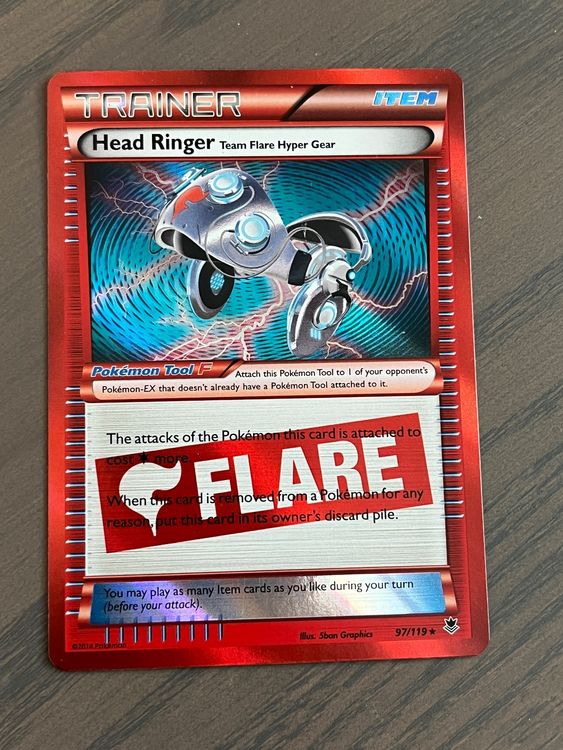 Pokemon Karte Head Ringer Team Flare Hyper Gear Kopfgeschirr (Gebraucht ...