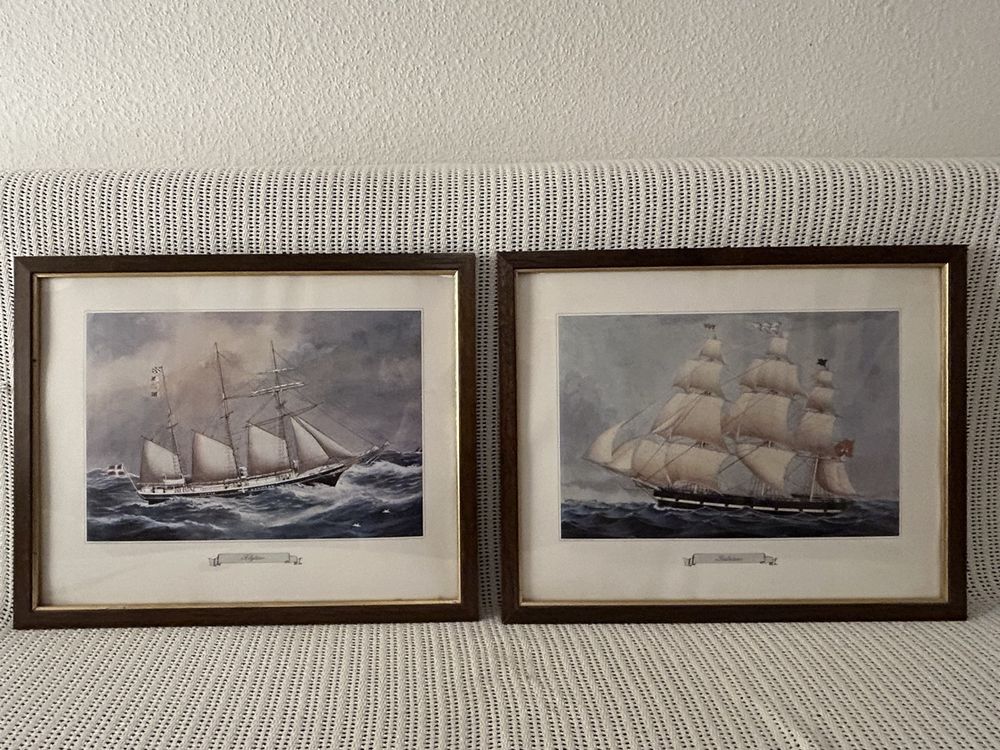 Serie mit vier Drucken von Segelschiffen (Gebraucht) in Himmelried für CHF 16 – mit Lieferung ...