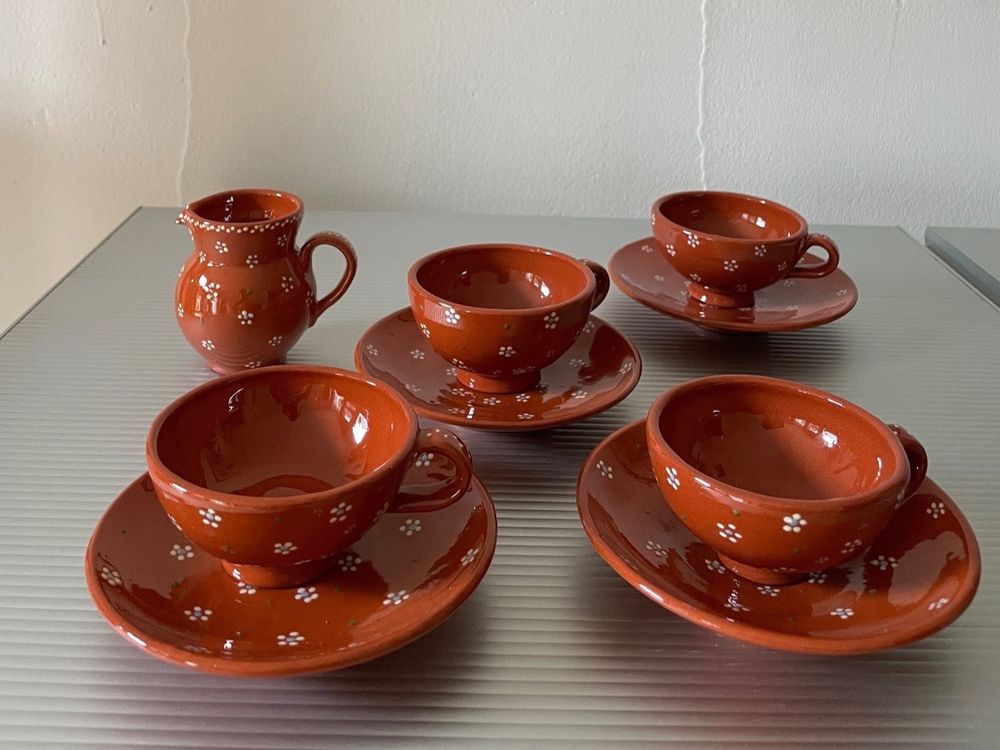 Keramik F. Hänni Heimberg, Tassen mit Unterteller (Neu (gemäss ...