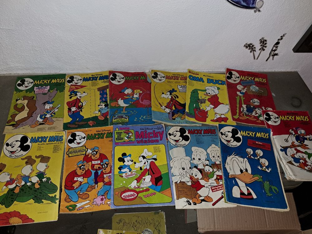 Micky Maus Comics Sammlung, Jahrgänge 70er, 80er, (Gebraucht) in ...