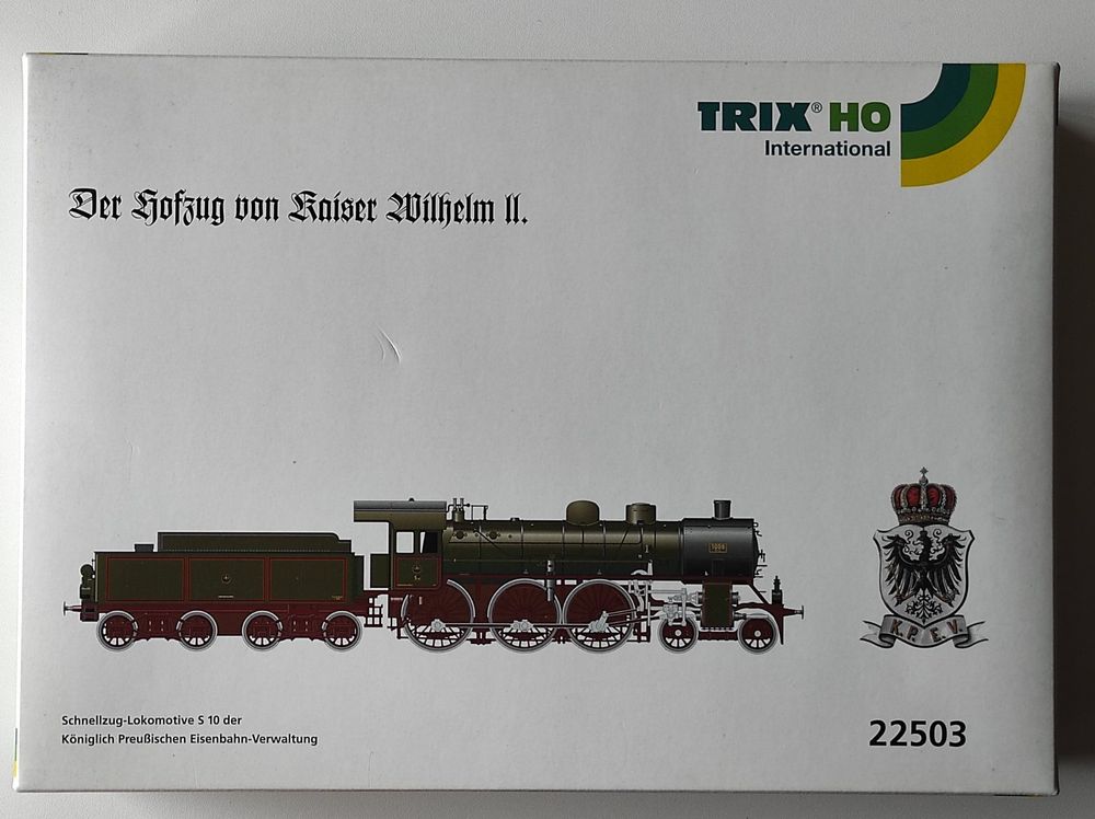 Schnellzuglok S10 "Hofzug von Kaiser Wilhelm II" von Trix H0 (Neu und originalverpackt) in La ...