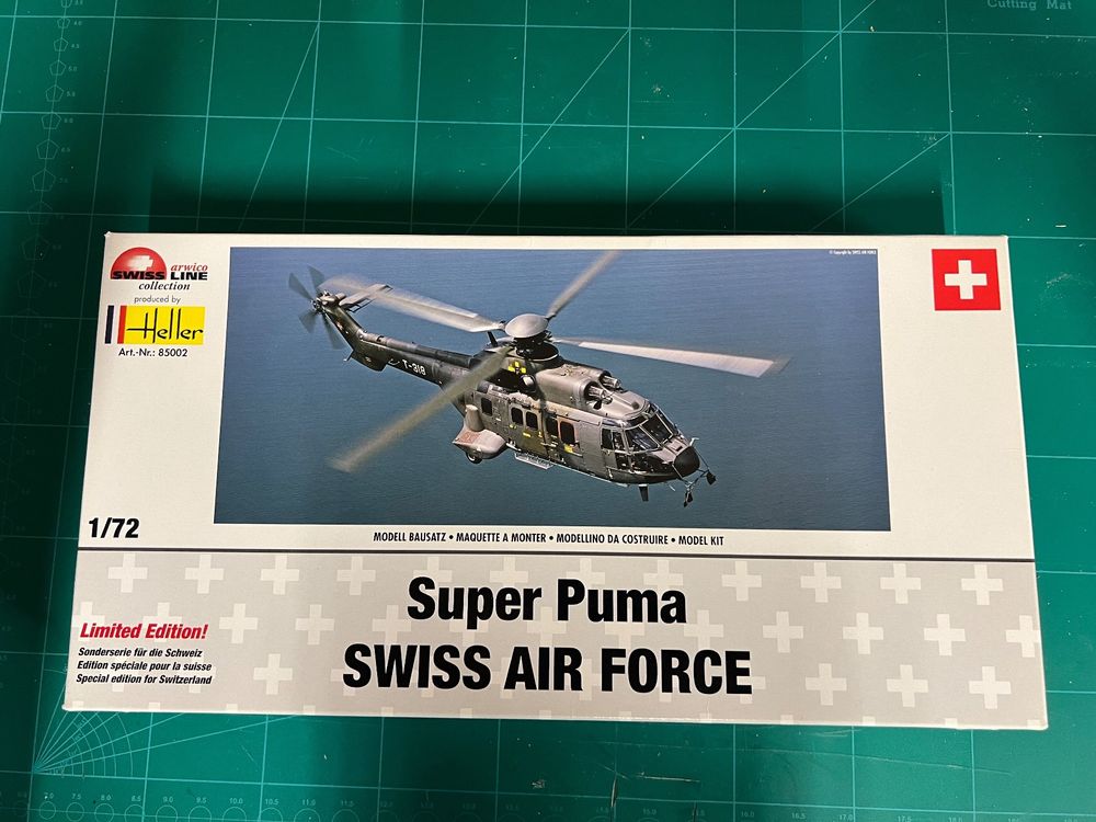 Heller Bausatz Super Puma Swiss Air Force 1/72 (Neu (gemäss ...