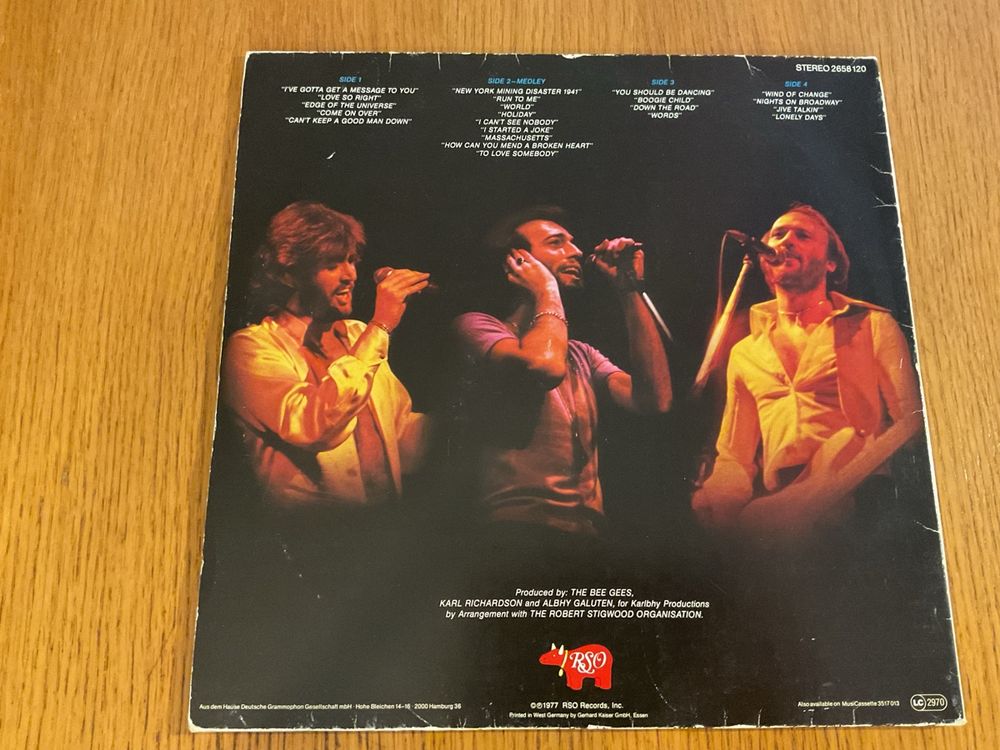 Bee Gees - Here At Last...Live Doppel LP, Top Zustand!1977 (Gebraucht ...