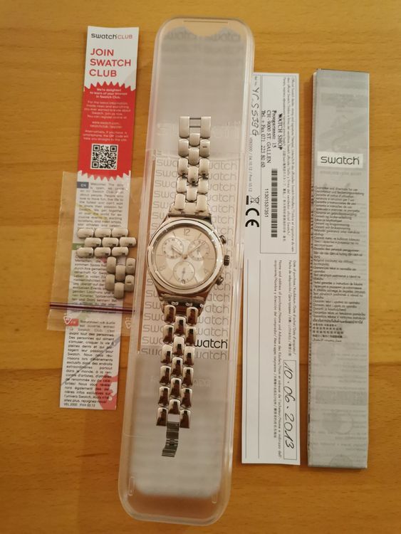 Swatch Uhr YCS539 G Lifestyle Irony Chrono Run Run Run (Gebraucht) in ...