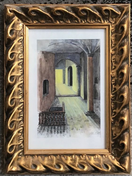 Original Aquarell Unleserlich Signiert | Kaufen auf Ricardo