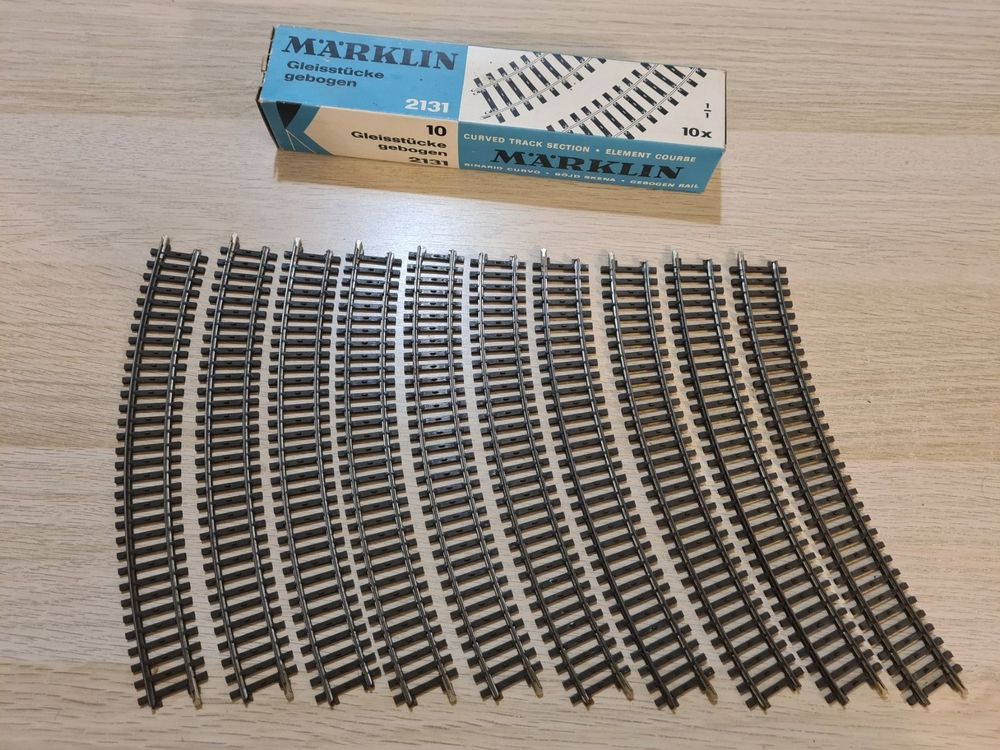 Märklin 10 x 2131 Gebogenes gleis K H0 (Gebraucht) in St-Aubin-Sauges für CHF 14 – mit Lieferung ...