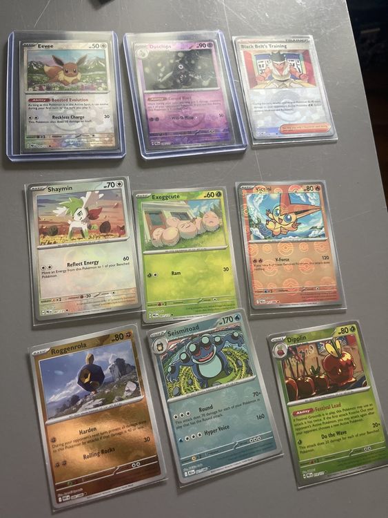 Pokemon pokeball,masterball cards. Englisch shaymin,Eevee (Gebraucht ...