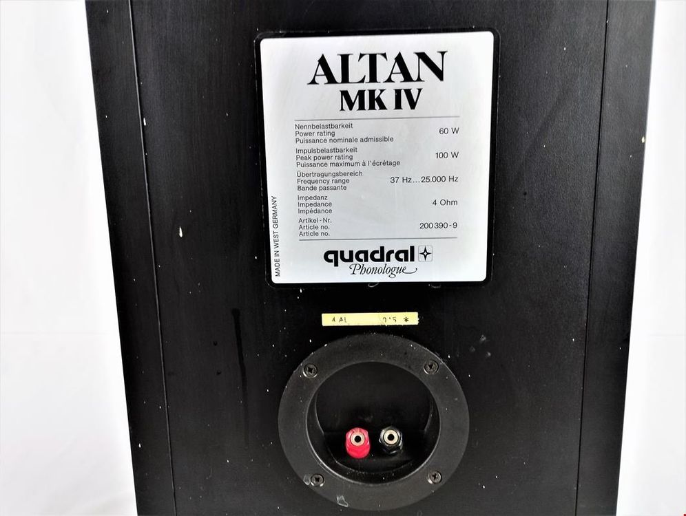 QUADRAL Lautsprecher Altan MK IV (2 Stk.) | Kaufen auf Ricardo