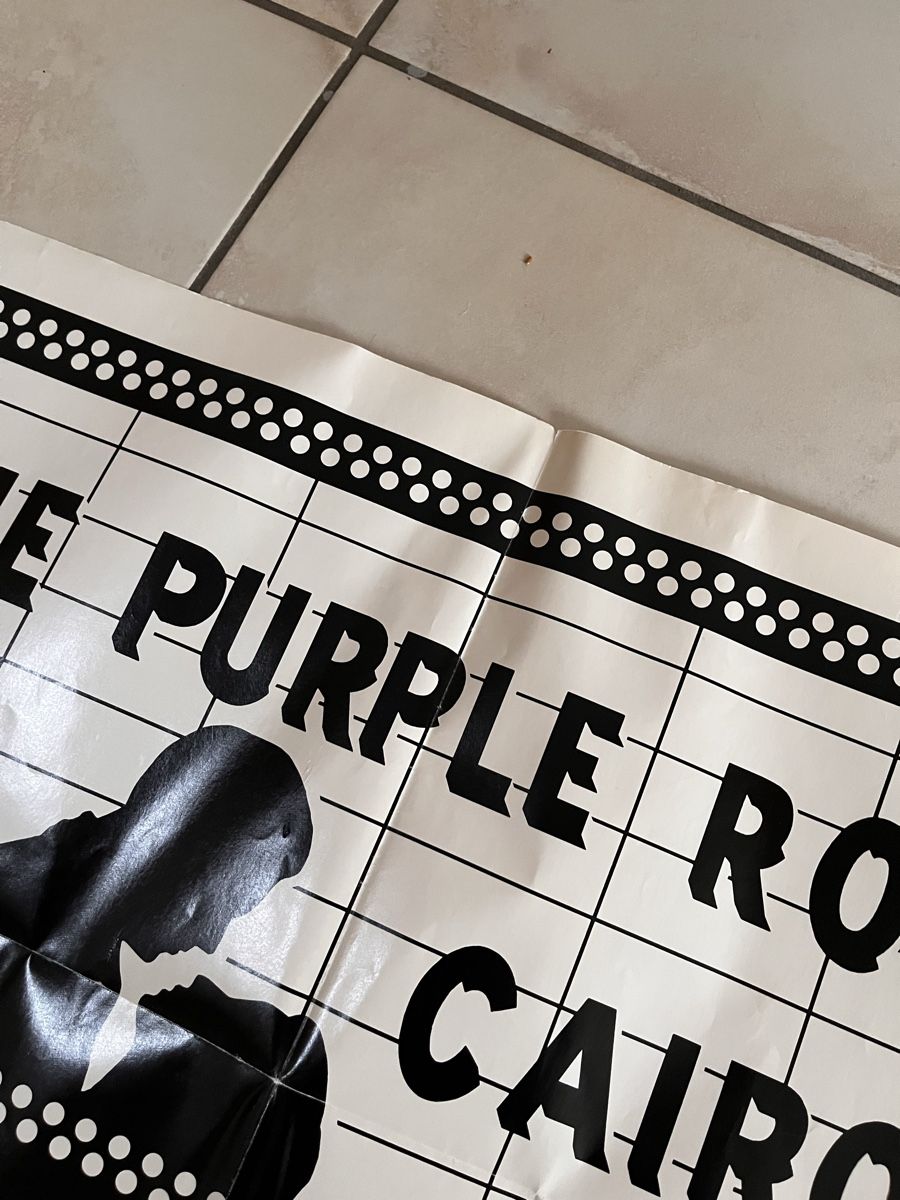 Rare! Affiche cinéma La Rose Pourpre du Caire de Wood Allen (D'occasion ...