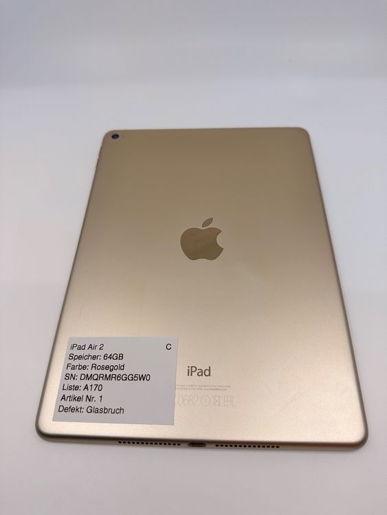 iPad Air 2 Gold (Defekt) in Meggen für CHF 24 – mit Lieferung auf ...
