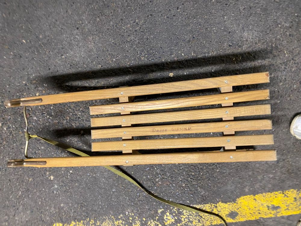 Holzschlitten Germina *DAVOS* aus den 70ig Jahren 90 cm lang (Gebraucht ...