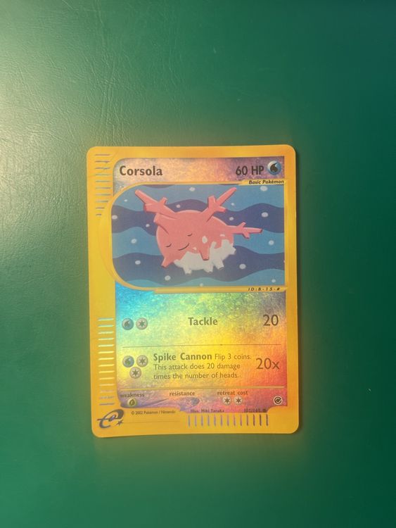 Corsola Pokémon Card TCG Reverse Holo 102/165 2002 VLP (D'occasion) à ...