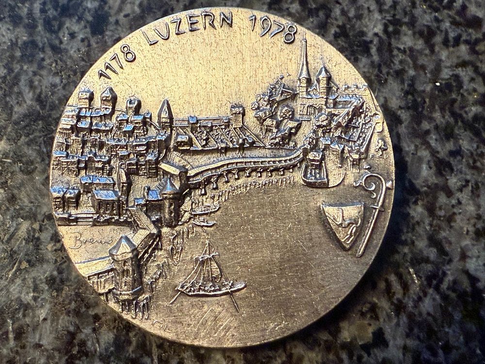 Luzern Medaille 1178-1978 Jubiläums-Medaille Top Zustand! (Gebraucht ...