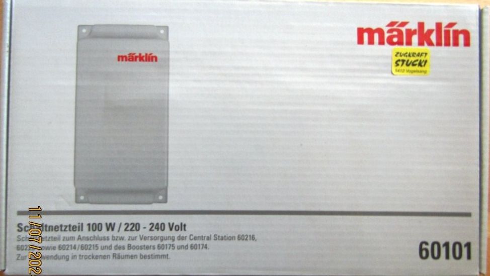 Märklin Schaltnetzteil 100 W / 220 - 240 Volt 60101 mit OVP | Kaufen ...