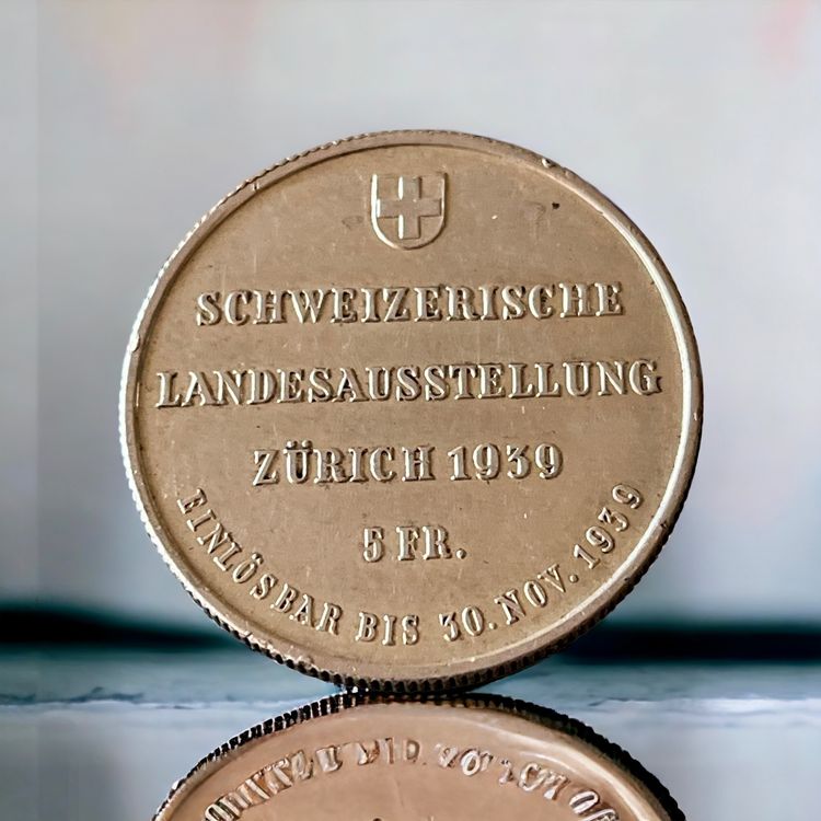 Schweiz 5 Franken Silber Gedenkmünze 1939 (Gebraucht) in Winterthur für CHF 19 – mit Lieferung ...