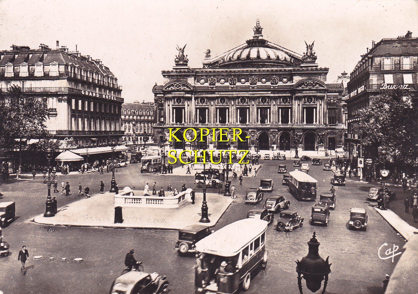 Paris - Place de l'Opéra (mit alten Autos) /ad (Gebraucht) in ...