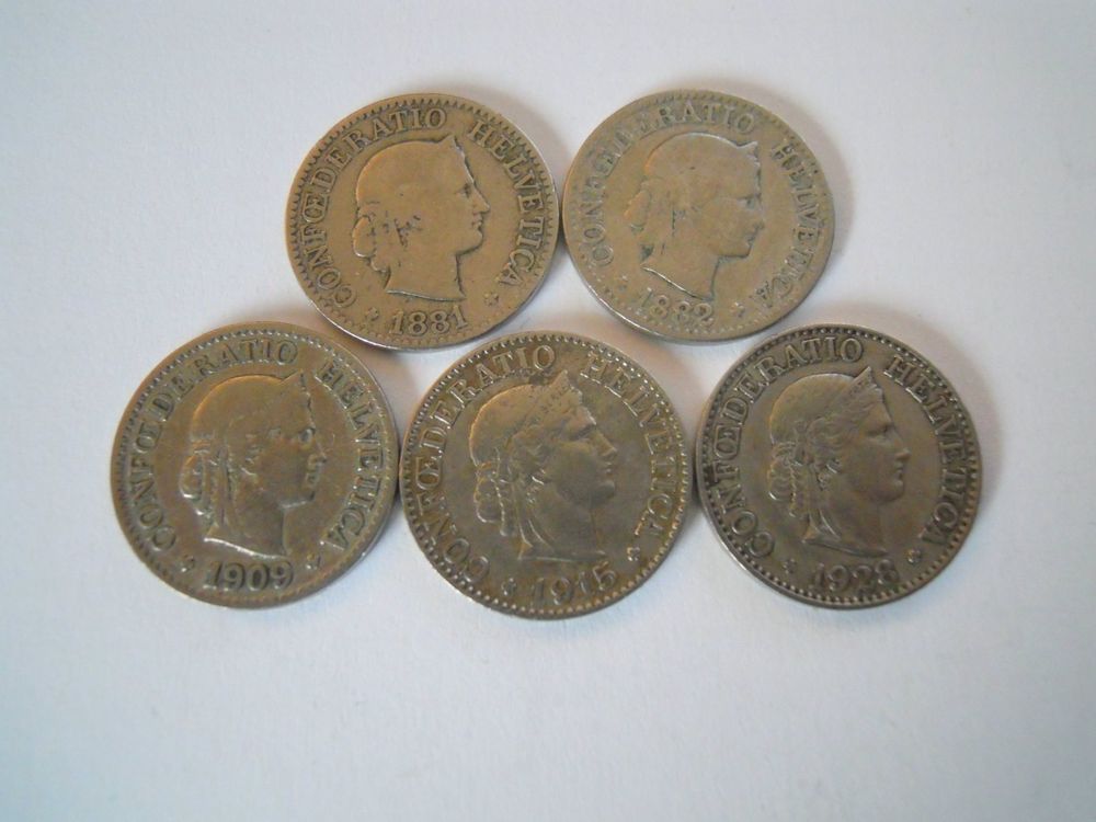 5 x 10 Rp. uralt (Gebraucht) in Kriegstetten für CHF 1 – mit Lieferung auf Ricardo kaufen