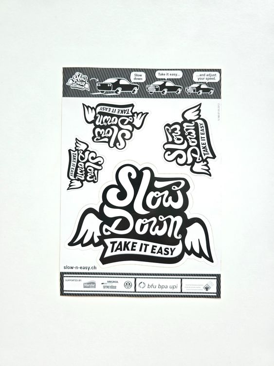Slow Down Stickers / Aufkleber Auto NEU (Neu (gemäss Beschreibung)) in ...