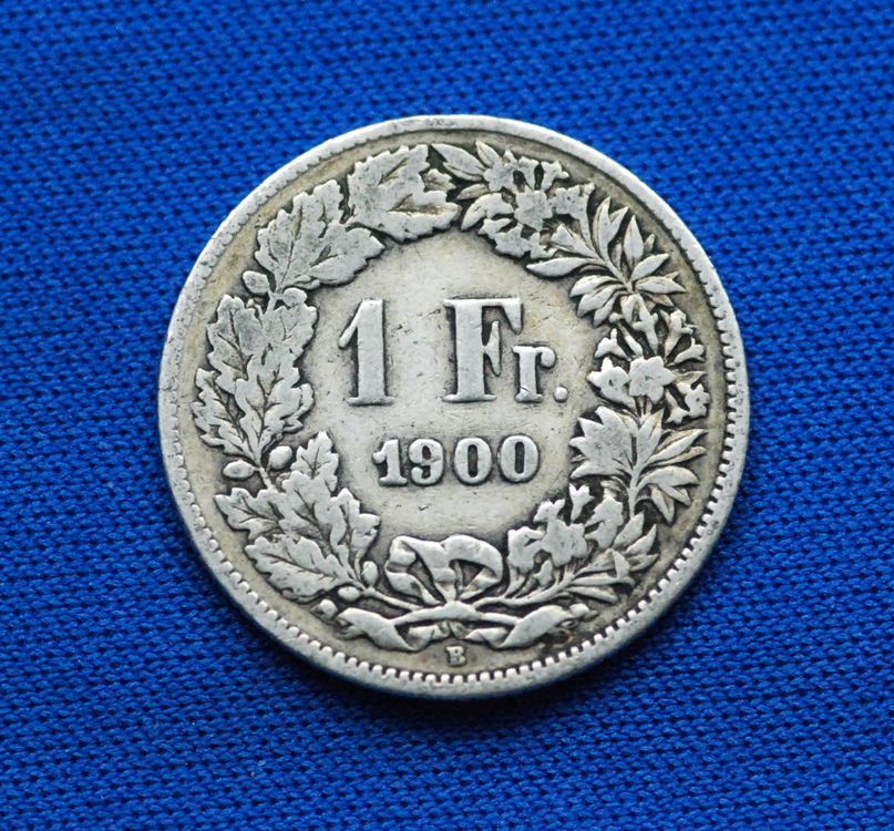 Silberner 1.- Jahrgang 1900, Rar (Gebraucht) in Mühlethal für CHF 10 – mit Lieferung auf Ricardo ...