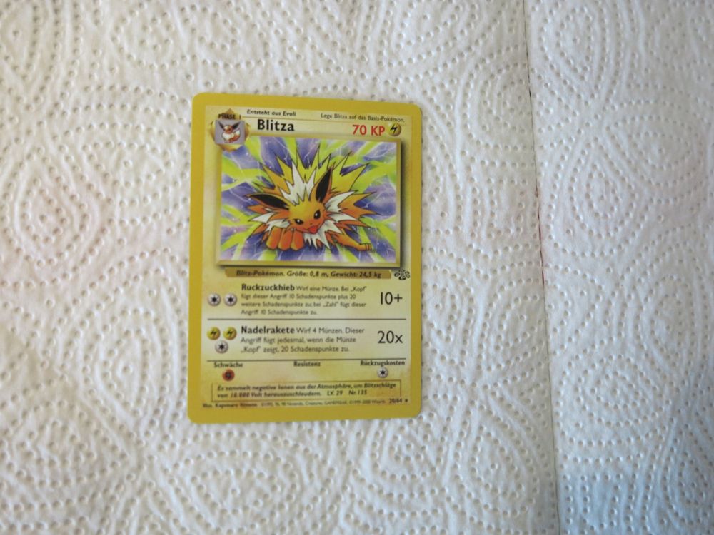 Blitza 20/64 LV29 Nr.135 Pokémon Sehr Rar (Neu (gemäss Beschreibung ...